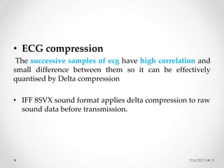 Delta encoding in data compression by Nisha Menon K studying mtech at ...