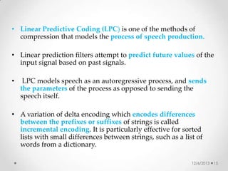 Delta encoding in data compression by Nisha Menon K studying mtech at fisat | PPSX