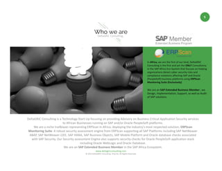 Delta g ric_consulting_presentation_erpscan_2015 | PDF | Management ...