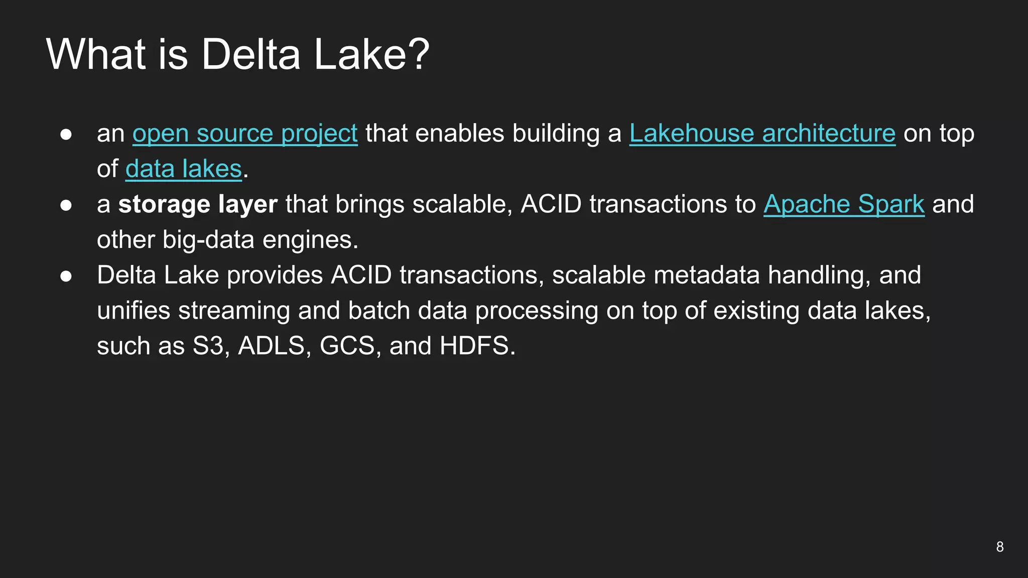 Delta lake and the delta architecture | PPTX