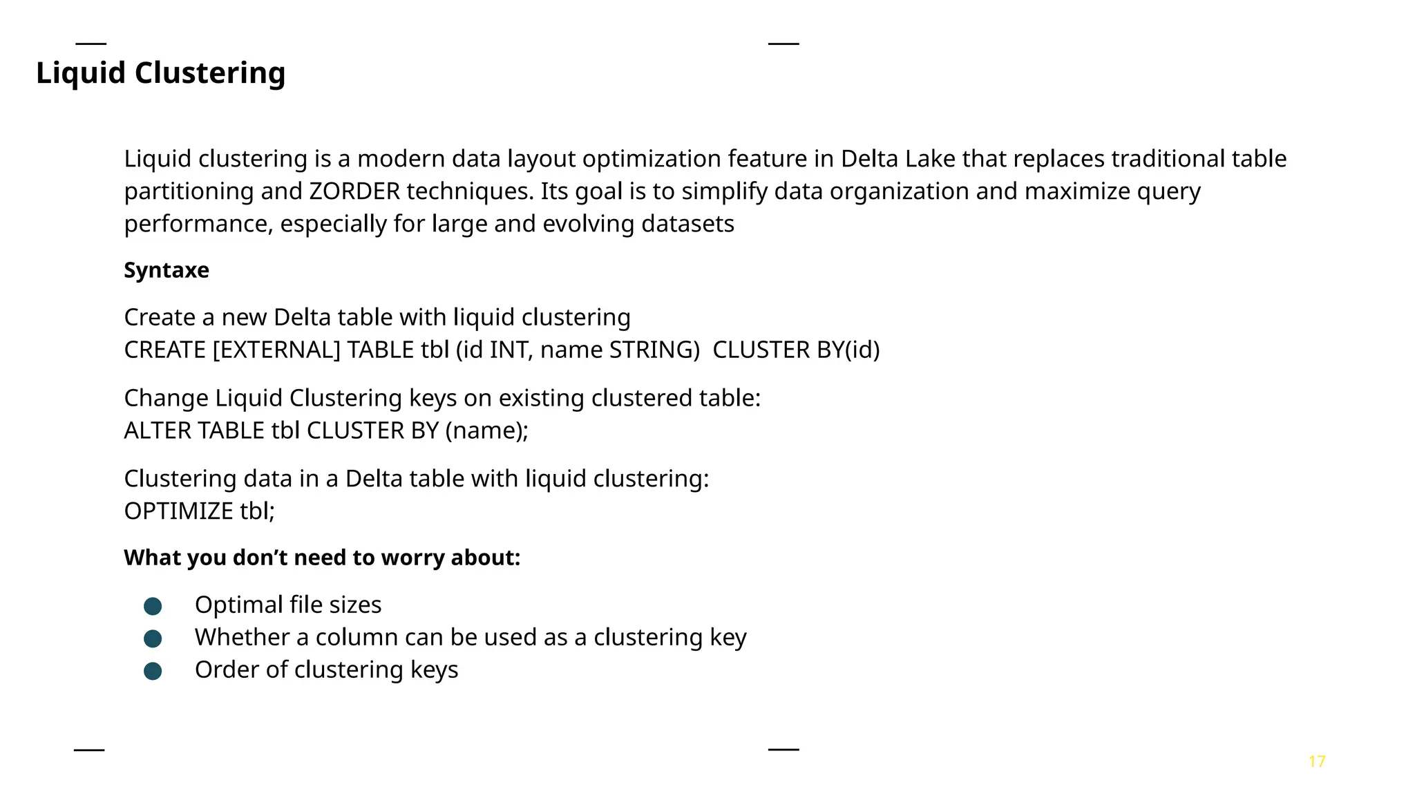 Delta Lake Tips, Tricks, and Best Practices WIP.pptx