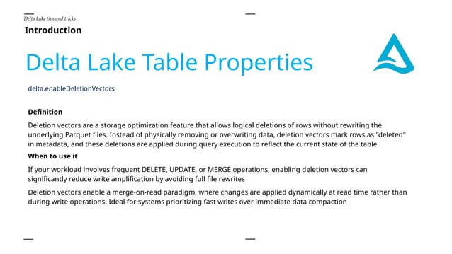 Delta Lake Tips, Tricks, and Best Practices WIP.pptx