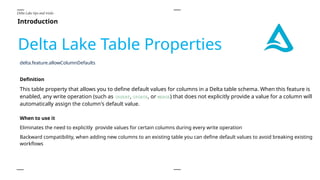 Delta Lake Tips, Tricks, and Best Practices WIP.pptx