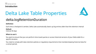 Delta Lake Tips, Tricks, and Best Practices WIP.pptx