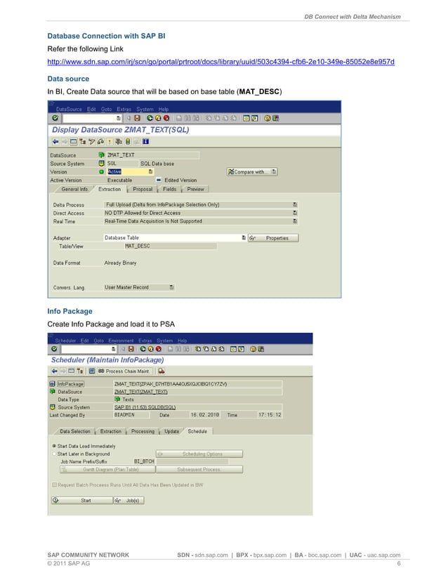 Delta machenism with db connect | PDF
