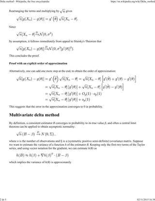 Delta method | PDF