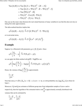 Delta method | PDF