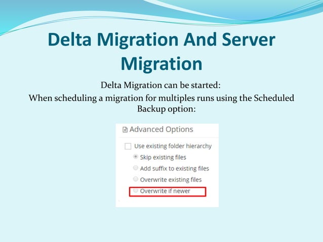 Delta migration and server migration | PPTX | Cloud Computing | Internet