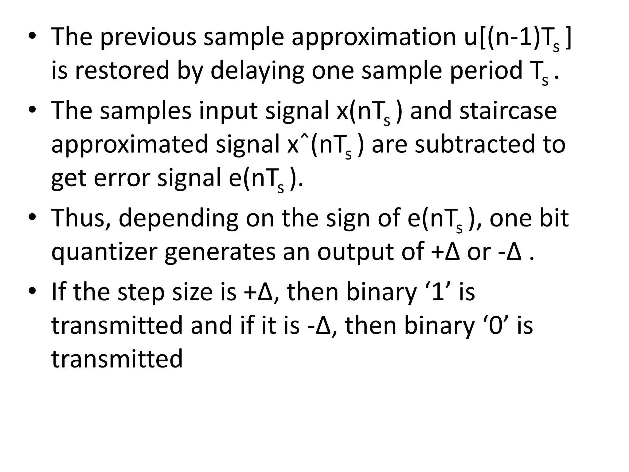 Delta Modulation Pptx Digital Audio Computer Software And