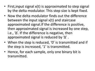 Delta modulation | PPTX