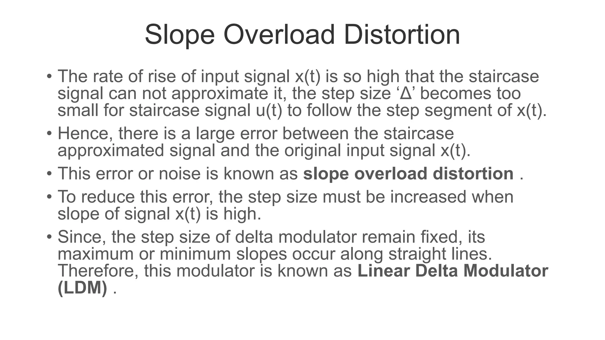 Delta modulation | PPTX