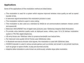 Delta Modulation.pptx | Digital Audio | Computer Software and Applications