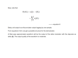 Delta Modulation.pptx | Digital Audio | Computer Software and Applications