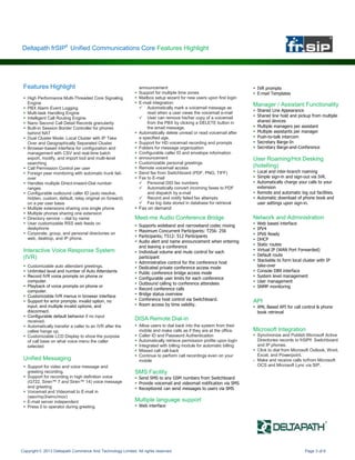 Deltapath frSIP® Unified Communications Core | PDF