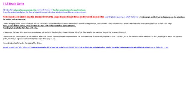 delta plain, delta front, and prodelta sedimentation.pptx | Geography ...
