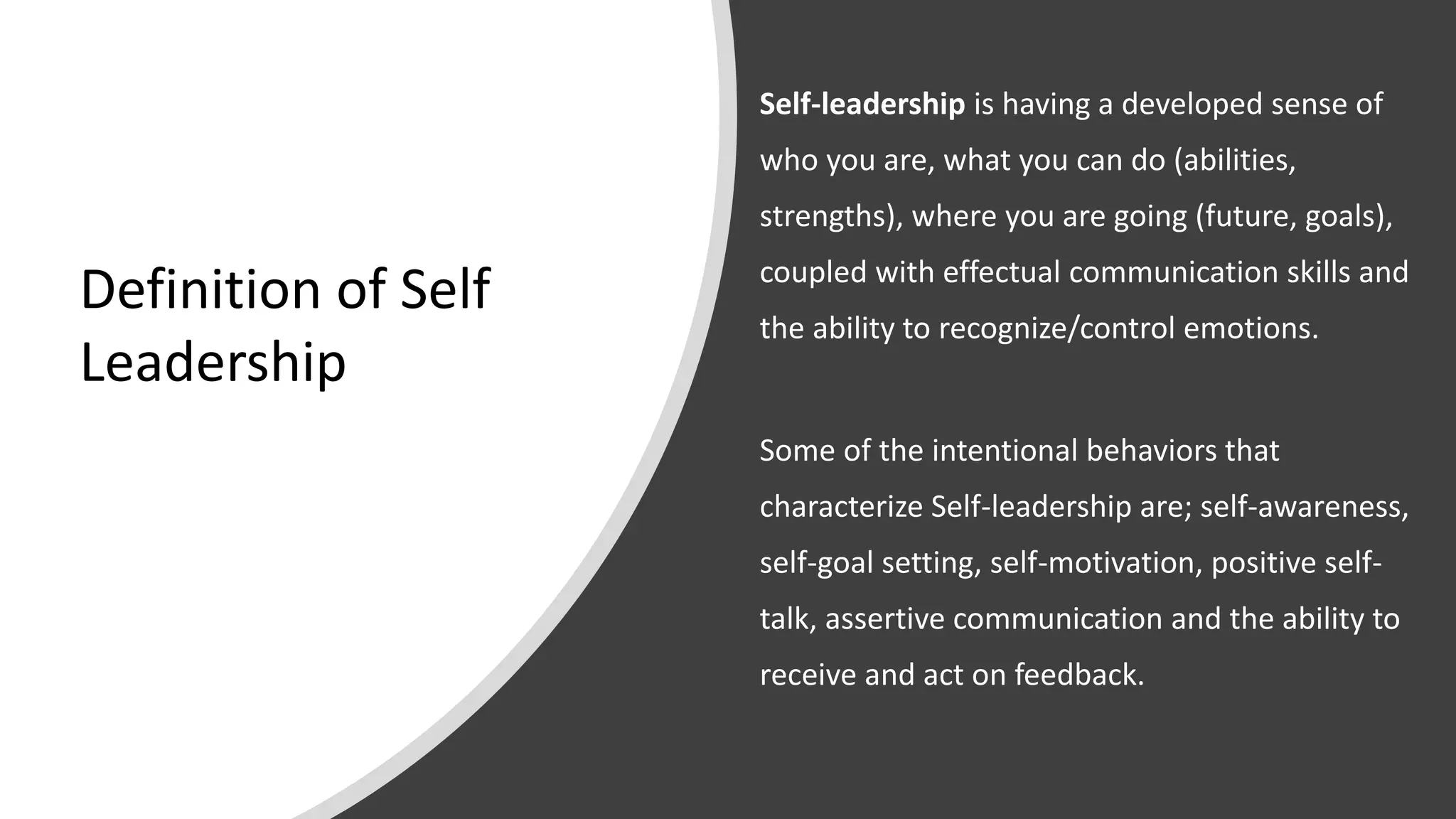 Self Leadership | PPTX