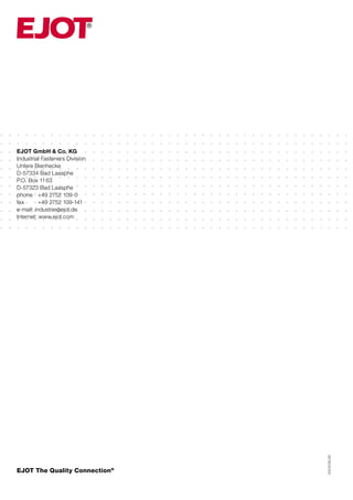 EJOT DELTA PT Catalogue | PDF