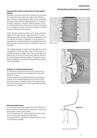 EJOT DELTA PT Catalogue | PDF