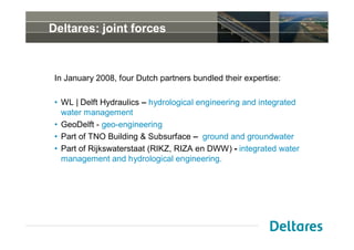 Deltares corporate presentation | PDF
