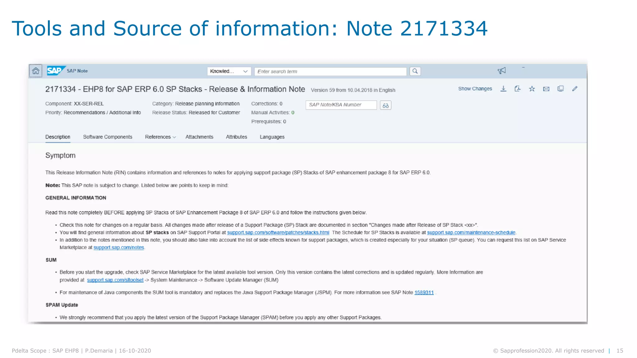 Delta scope sap ehp8 for SAP ERP 6.0 (Technical View) | PDF
