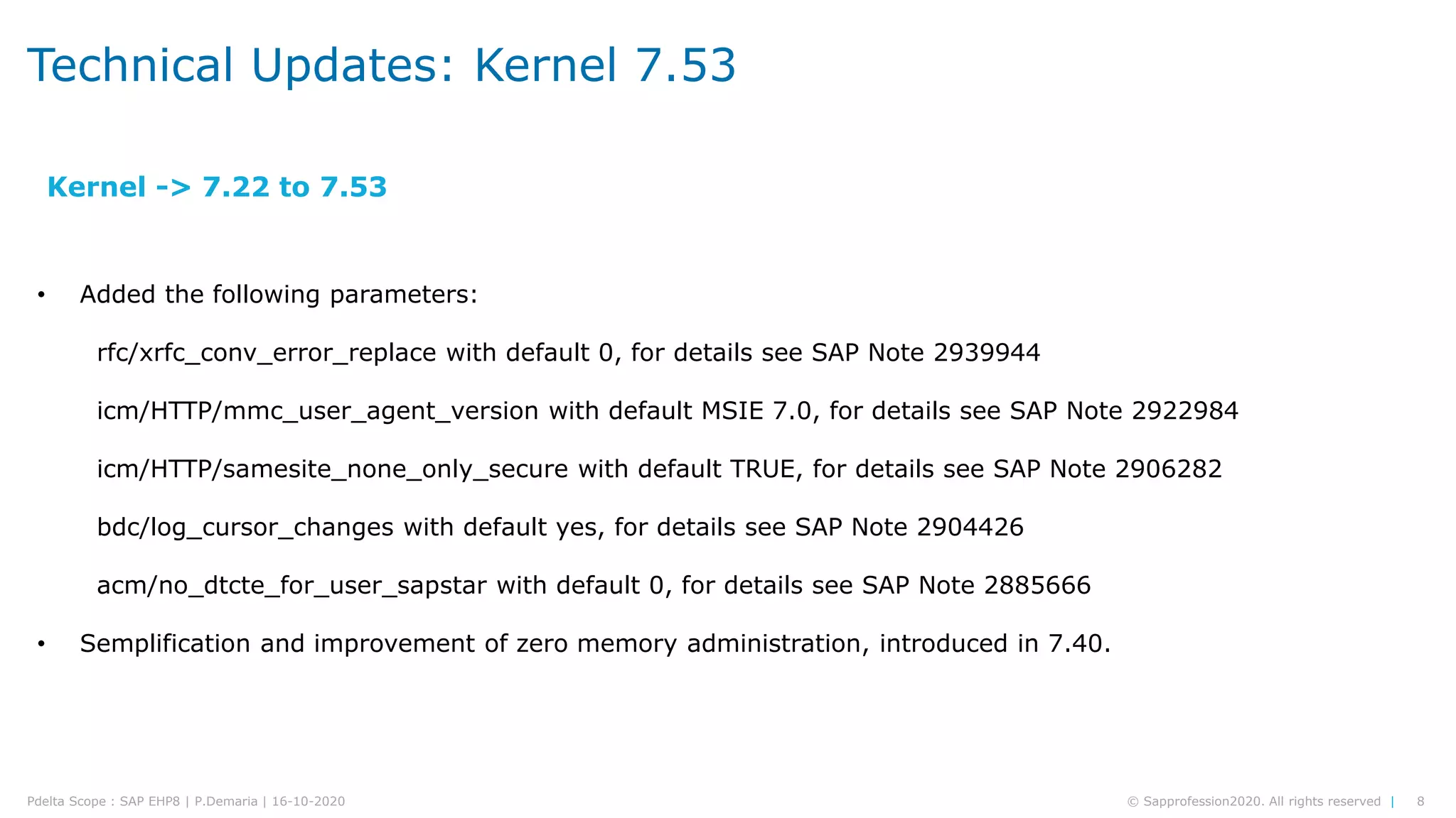 Delta scope sap ehp8 for SAP ERP 6.0 (Technical View) | PDF