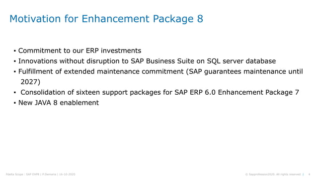 Delta scope sap ehp8 for SAP ERP 6.0 (Technical View) | PDF | Databases | Computer Software and ...
