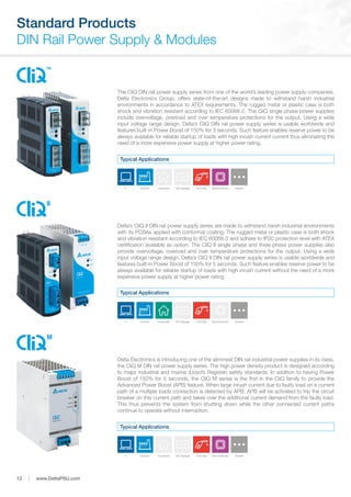 Delta Standard Power Supplies Catalog (August 2014) | PDF