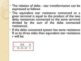 Delta star relationship (1) | PPT