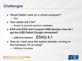 DeltaV Development Systems in a Virtualized Environment | PPT