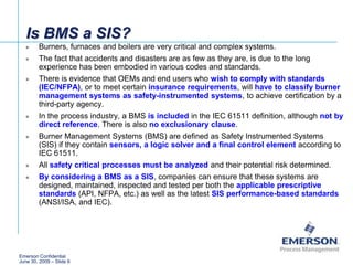 A straightforward approach using DeltaV SIS for typical BMS systems | PPTX