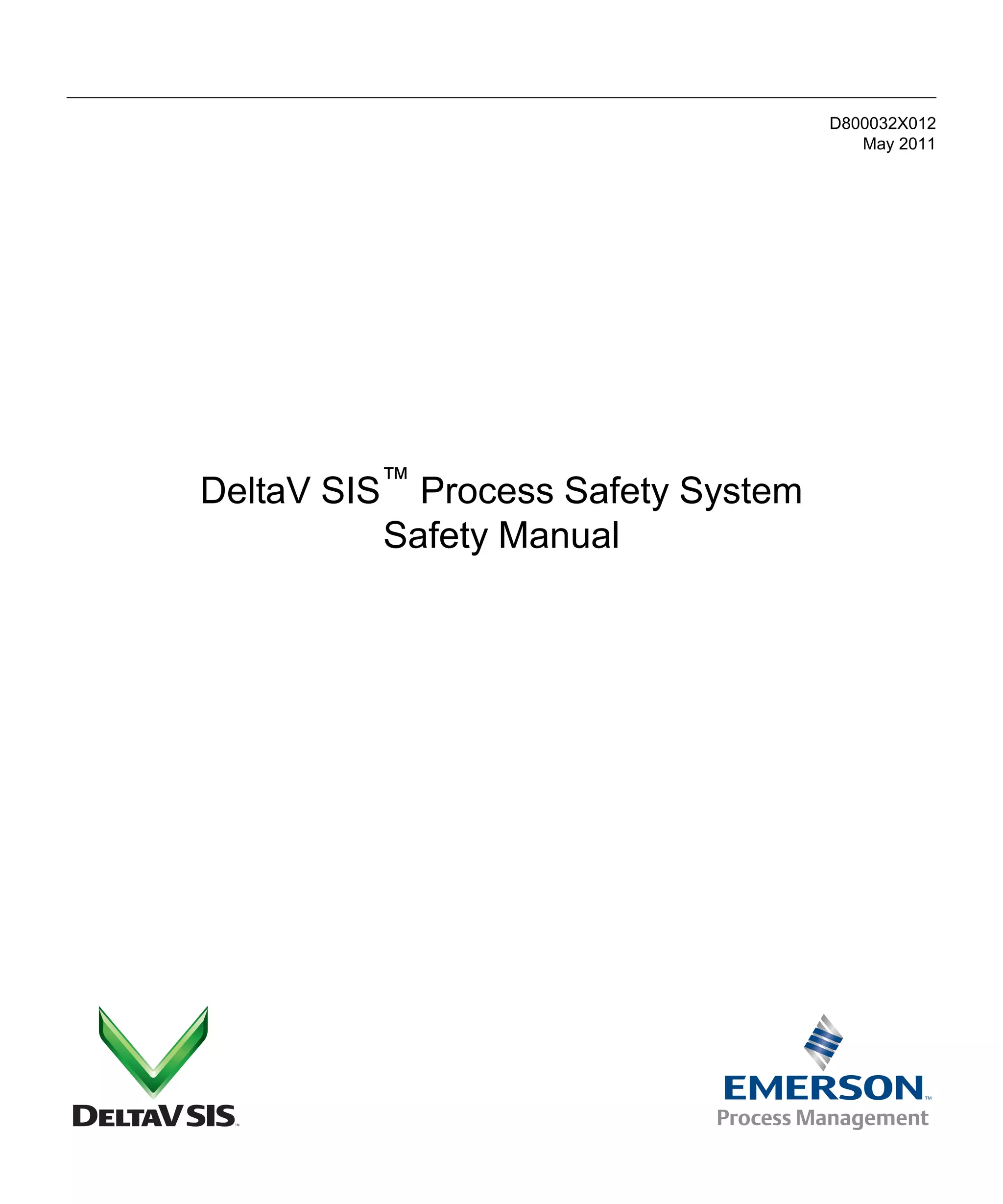 Delta v sis safety manual, may 2011 | PDF