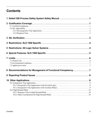 Delta v sis safety manual, may 2011 | PDF