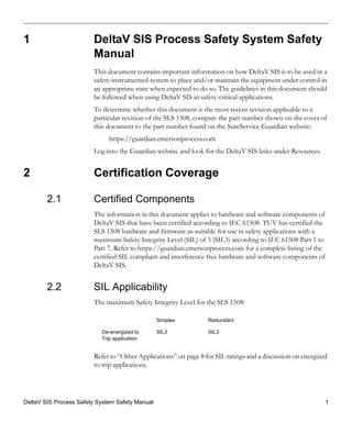 Delta v sis safety manual, may 2011 | PDF