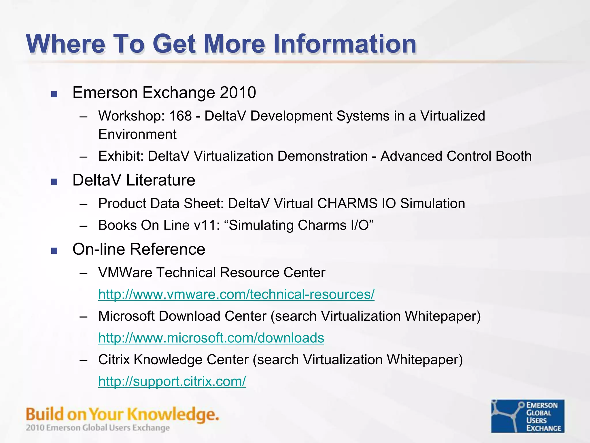 DeltaV Virtualization | PDF