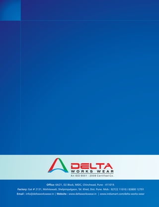 Delta Works Wear, Pune, Industrial Safety Uniforms | PDF | Women\'s ...