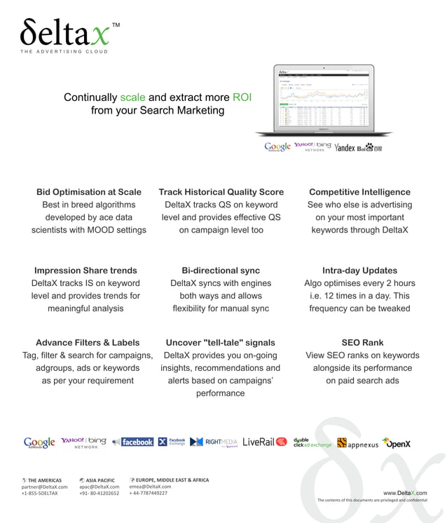 DeltaX Search Media Buying Platform | PDF