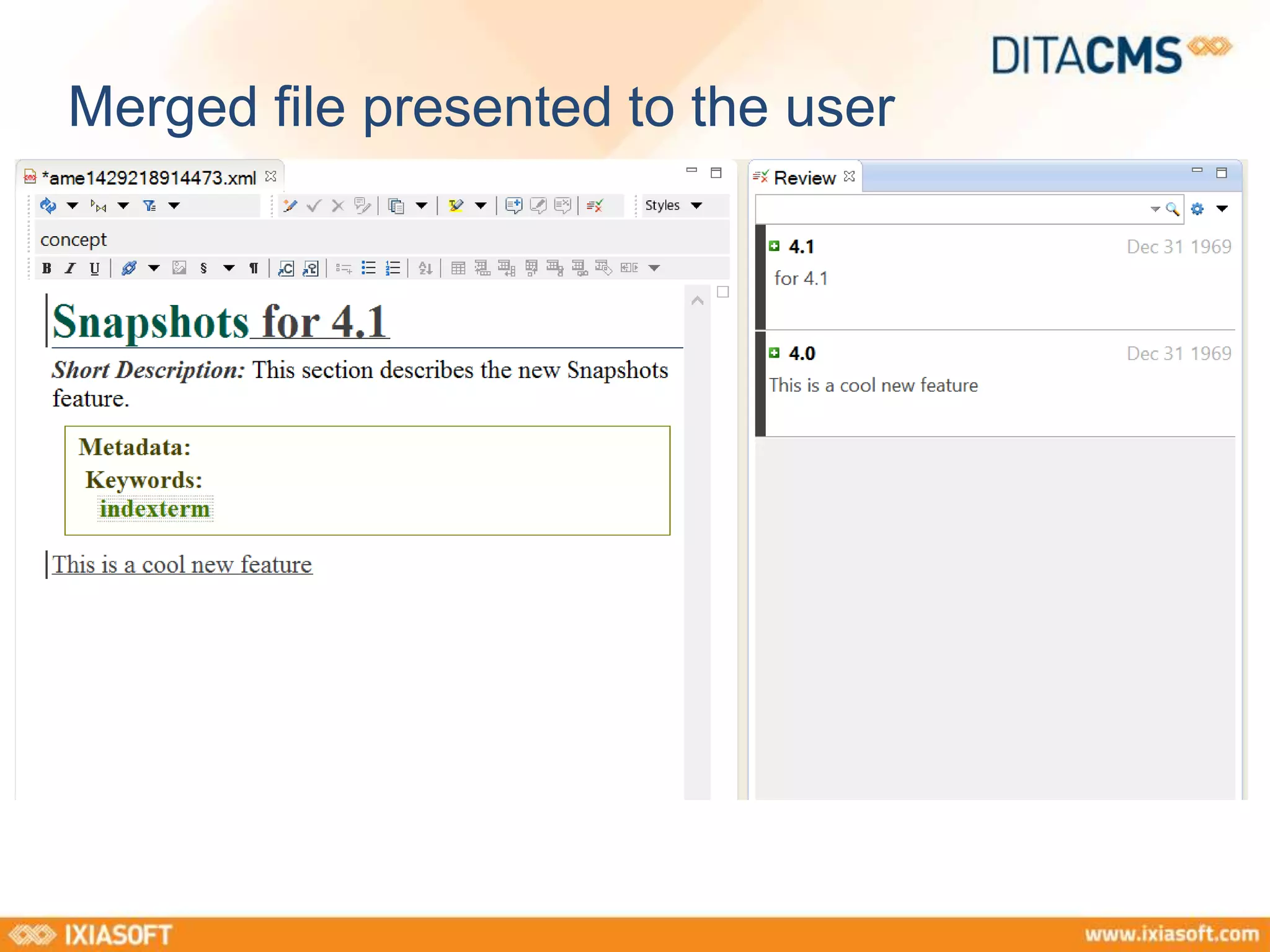 DITA branch and merge: a dream or a nightmare? | PPTX