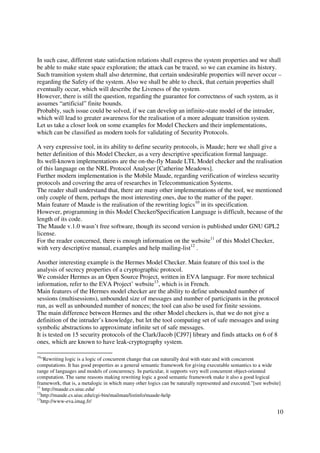 Automated Validation of Internet Security Protocols and Applications (AVISPA) | PDF