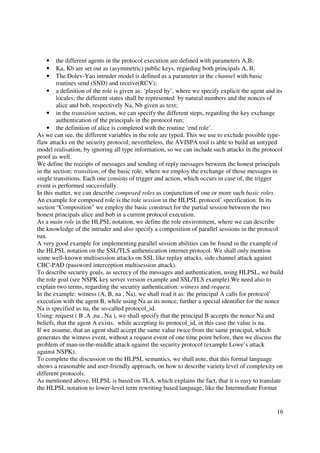 Automated Validation of Internet Security Protocols and Applications (AVISPA) | PDF