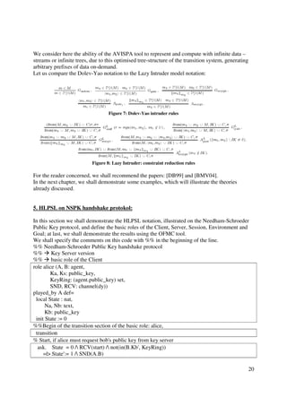 Automated Validation of Internet Security Protocols and Applications (AVISPA) | PDF