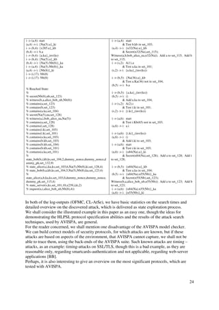 Automated Validation of Internet Security Protocols and Applications (AVISPA) | PDF