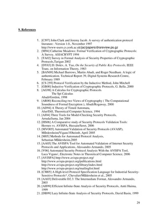 Automated Validation of Internet Security Protocols and Applications (AVISPA) | PDF