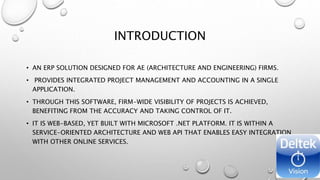 Deltek vision Enterprise Resource Planning | PPTX