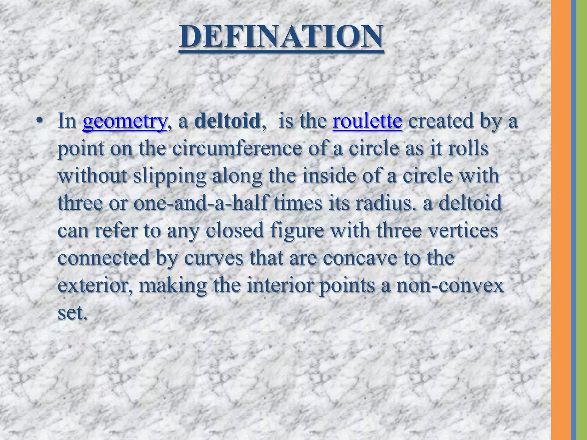 Deltoid curve OR Tricuspoid OR Steiner curve | PPTX