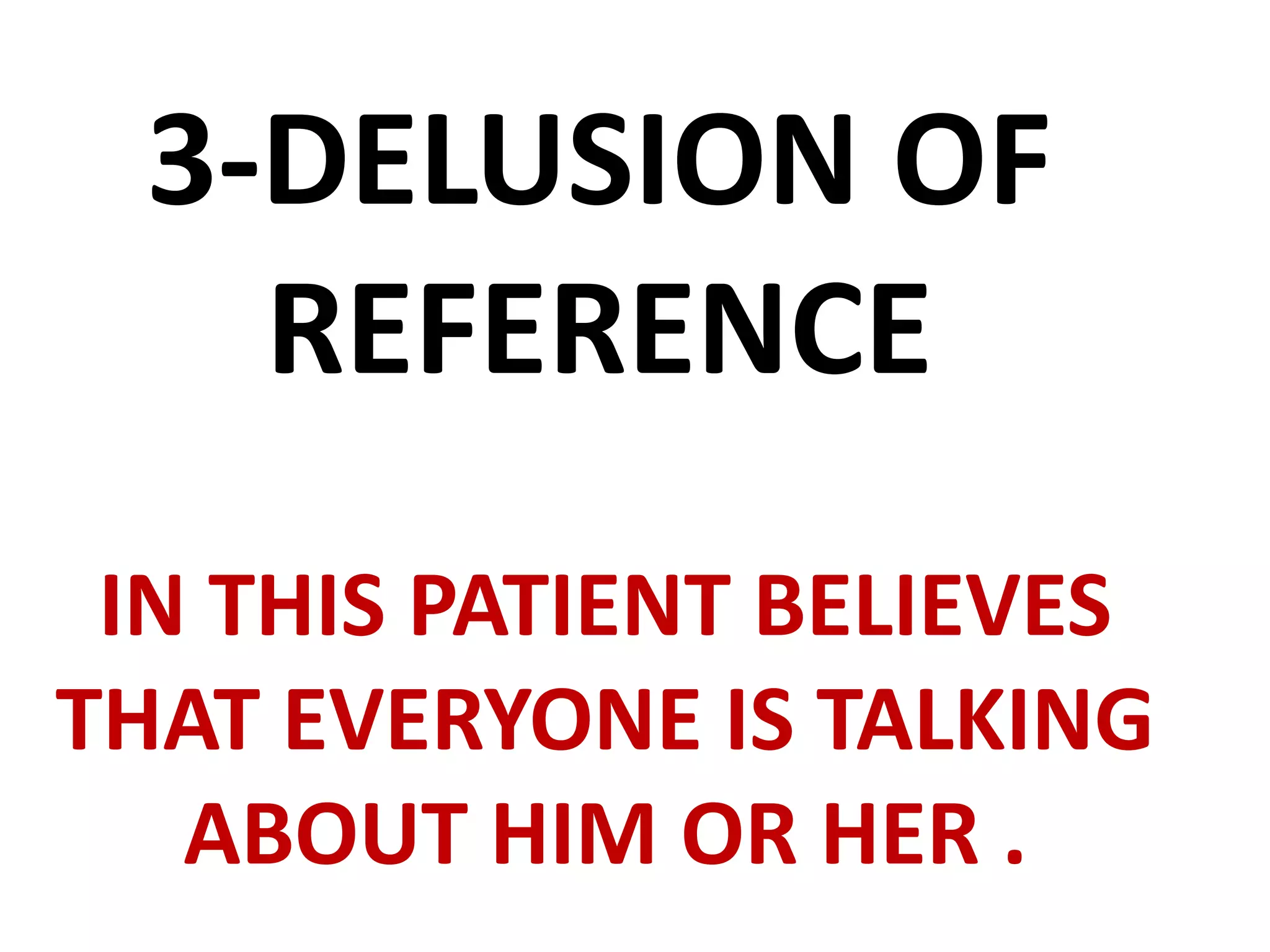 Delusion(psychiatric) | PPTX