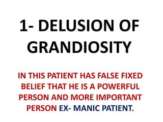 Delusion(psychiatric) | PPTX