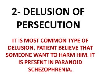 Delusion(psychiatric) | PPTX