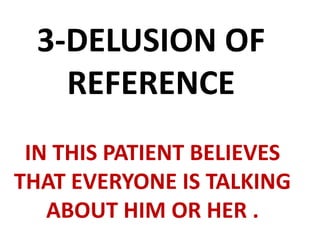 Delusion(psychiatric) | PPTX