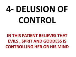 Delusion(psychiatric) | PPTX