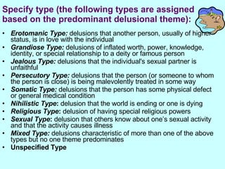 Delusional Disorders | PPT
